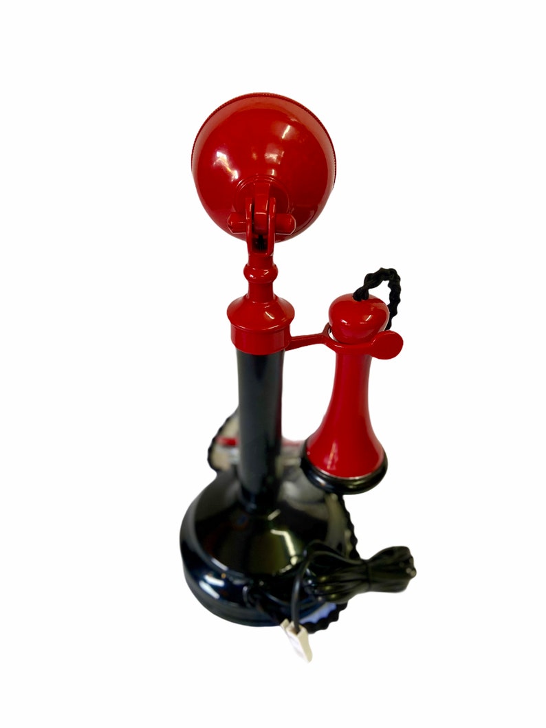 Red and Black or Green and Black 1920's Style Candlestick Telephone - Etsy