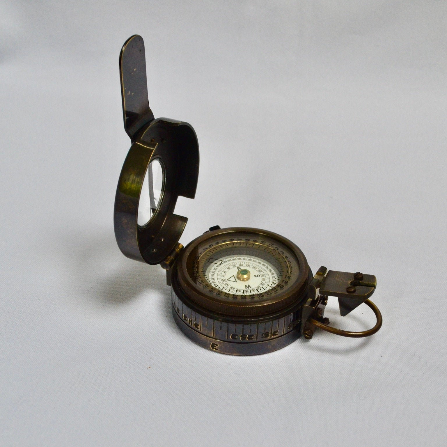Black British Army Style Prismatic Marching Compass in a Wood Box - Etsy