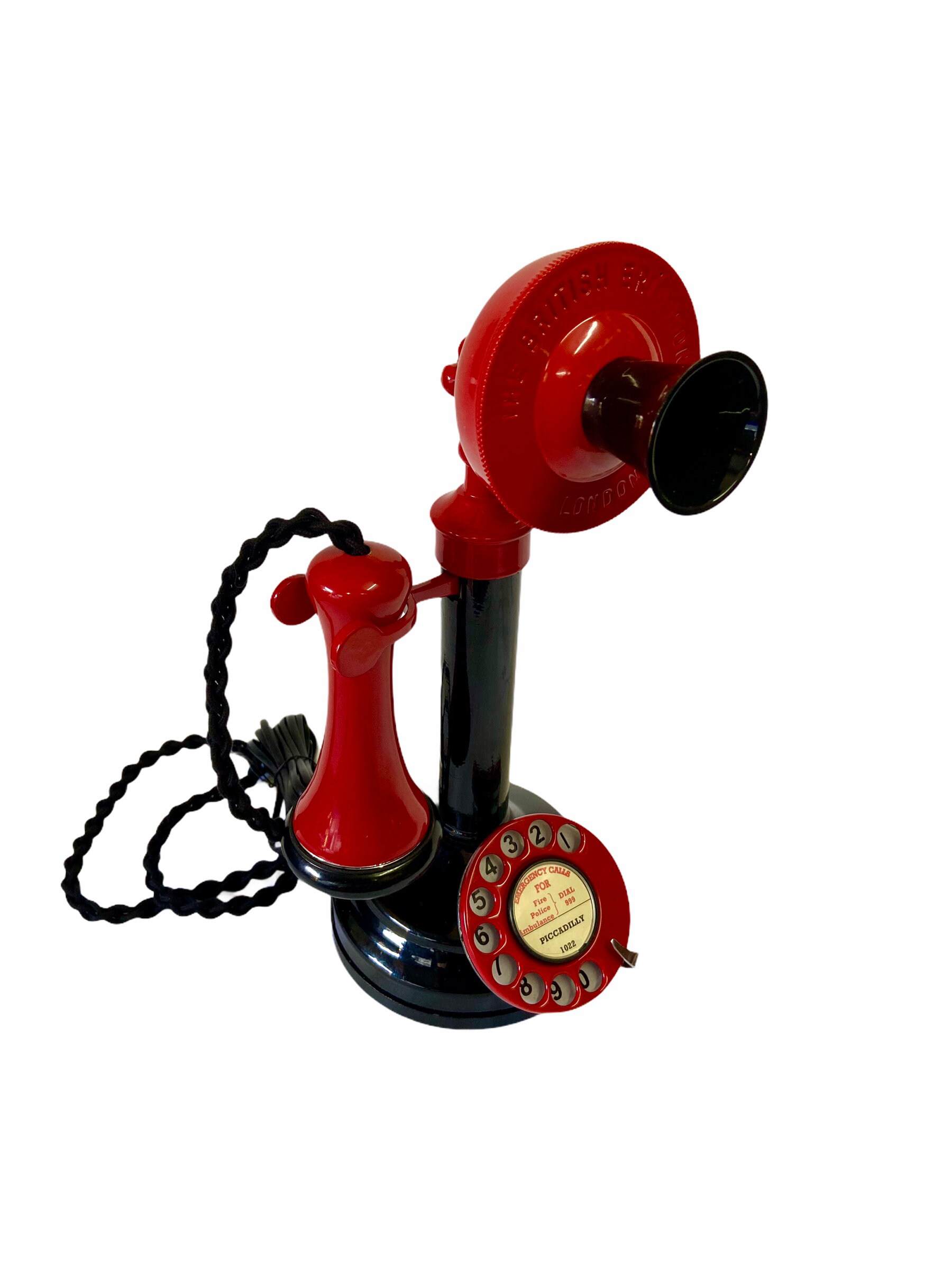 Red and Black or Green and Black 1920's Style Candlestick Telephone - Etsy