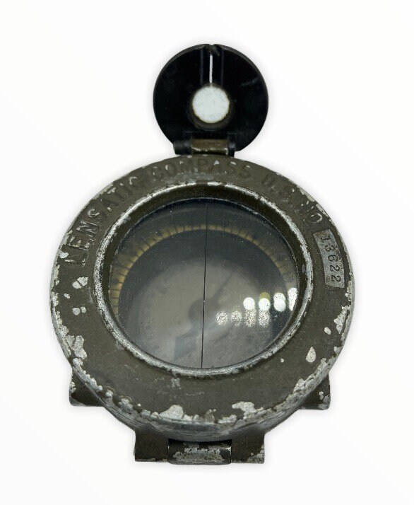 Antique US Forces Green M-1938 Lensatic Compass in a Wooden - Etsy