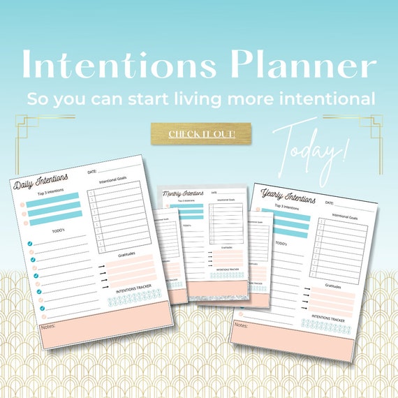 Setting Intentions Bundle: Intentions Printable Intentions - Etsy