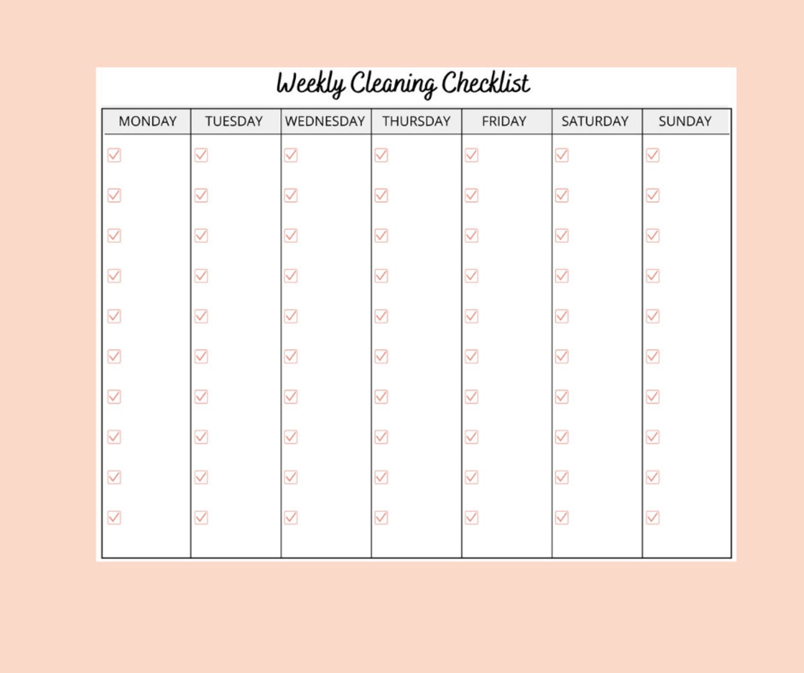 Family Cleaning Planner Bundle: Cleaning Schedule, Cleaning ...