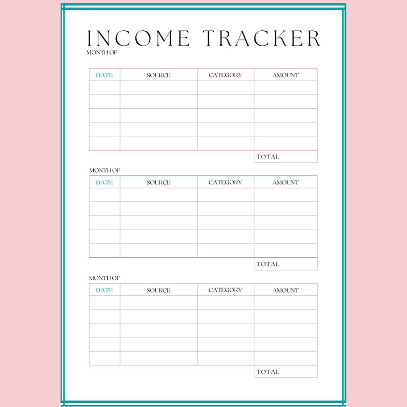 Personal Finance Planner Printable Money Planner Budget - Etsy