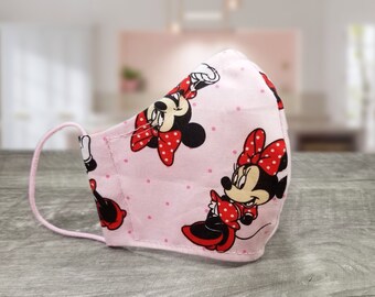 Minnie Mouse Face Mask | Etsy