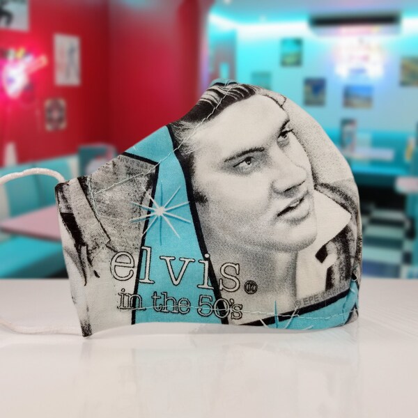 Elvis Face Mask - Etsy