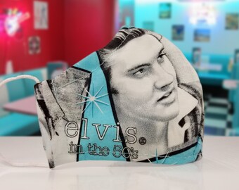 Elvis Face Mask | Etsy