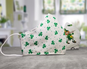 Shamrock Face Mask - Etsy