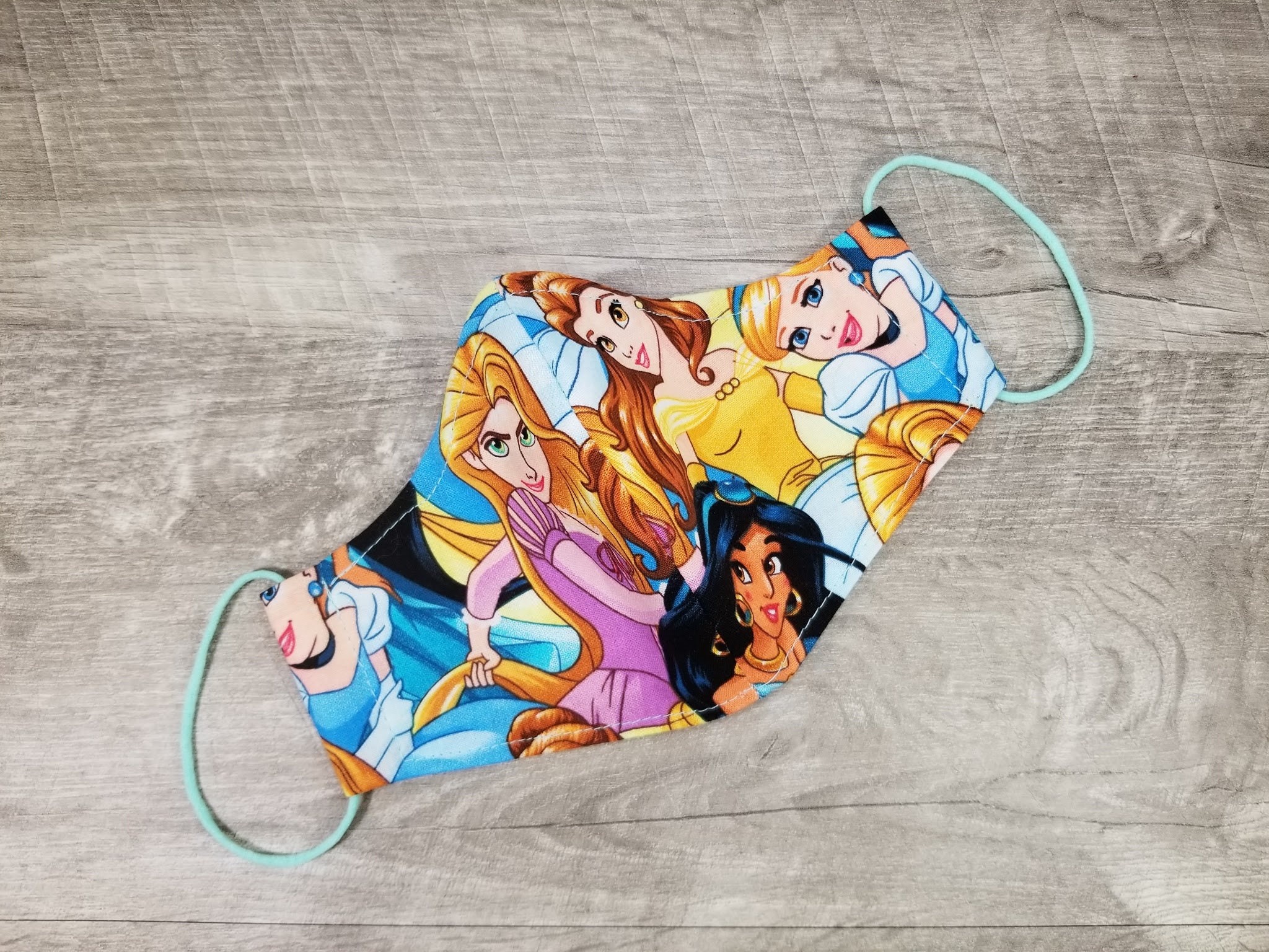 DISNEY PRINCESSES Face Mask for Kids w/Nose Wire Adjustable | Etsy
