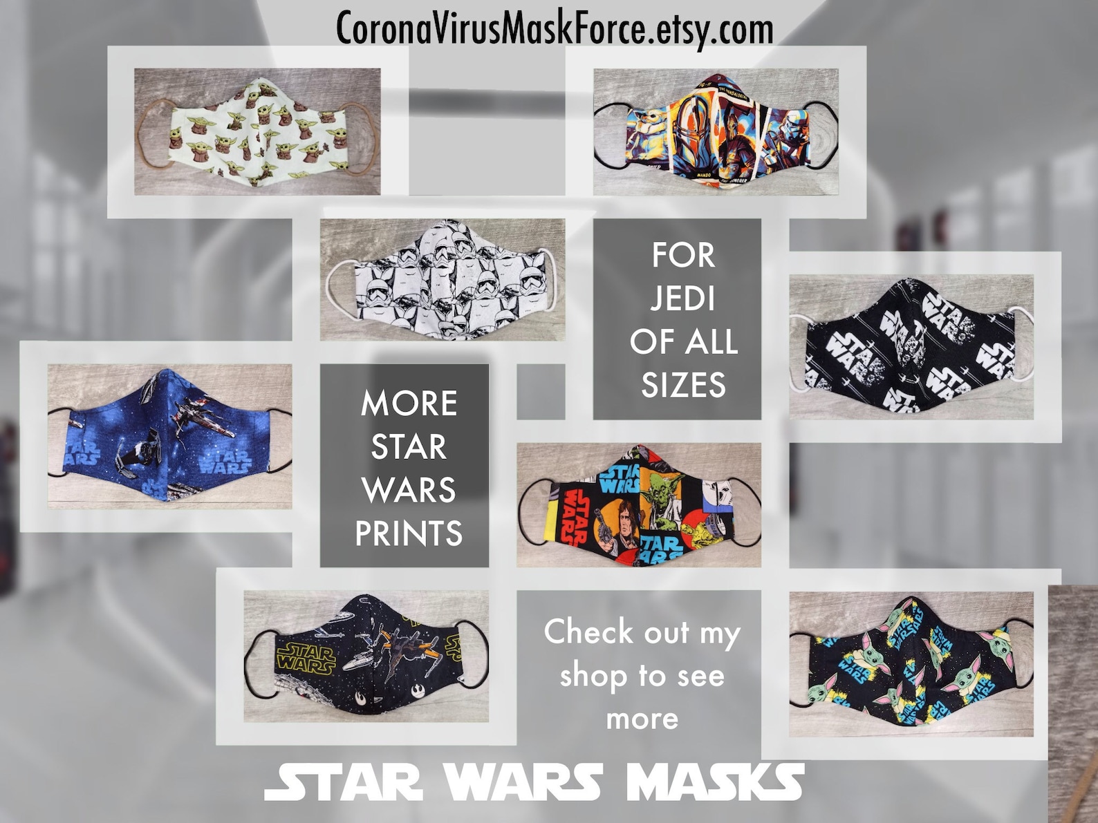 MANDALORIAN Face Mask STAR WARS W/nose Wire Adult & Kid | Etsy