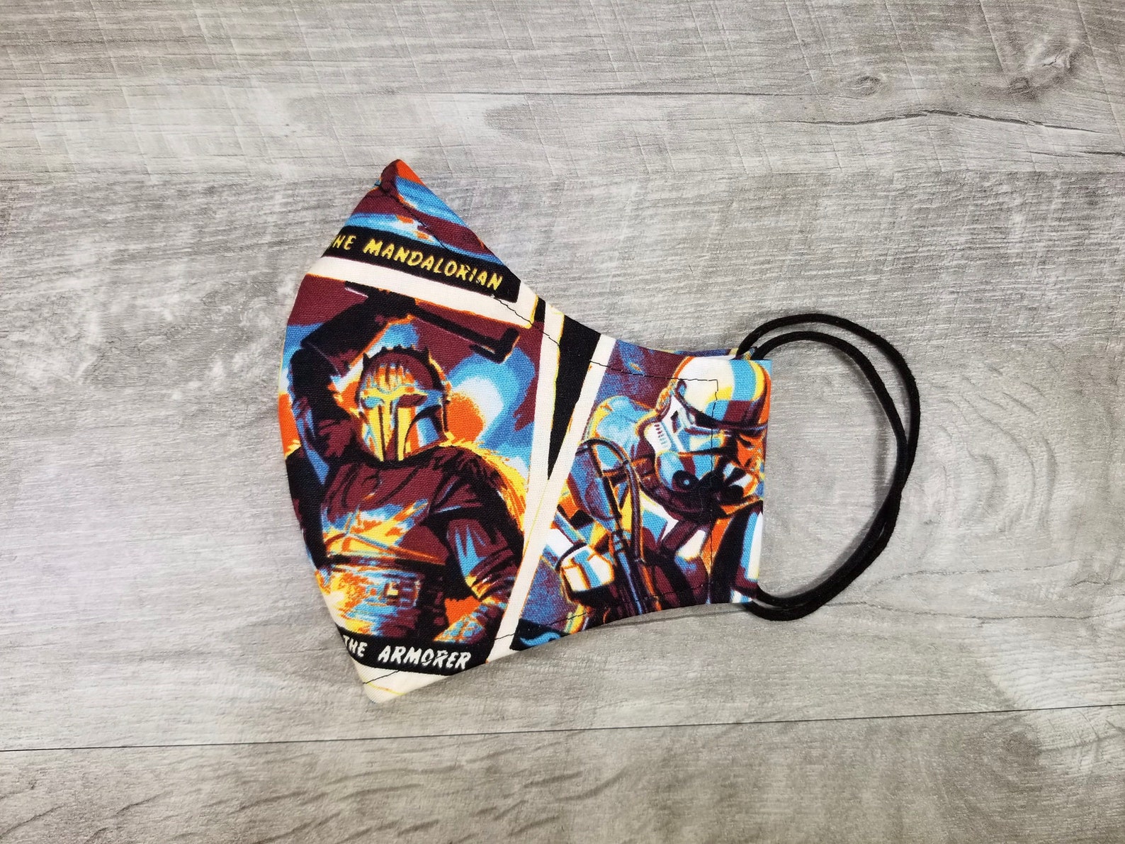 MANDALORIAN Face Mask STAR WARS W/nose Wire Adult & Kid | Etsy