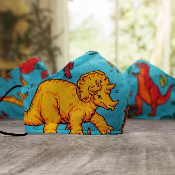 Dinosaur Face Mask - Etsy