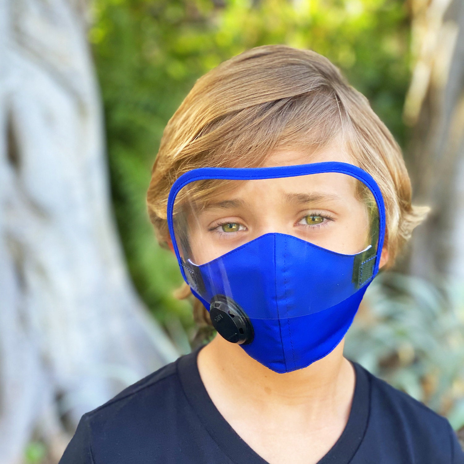 Kids face mask with removable eye shield and flexible ear | Etsy