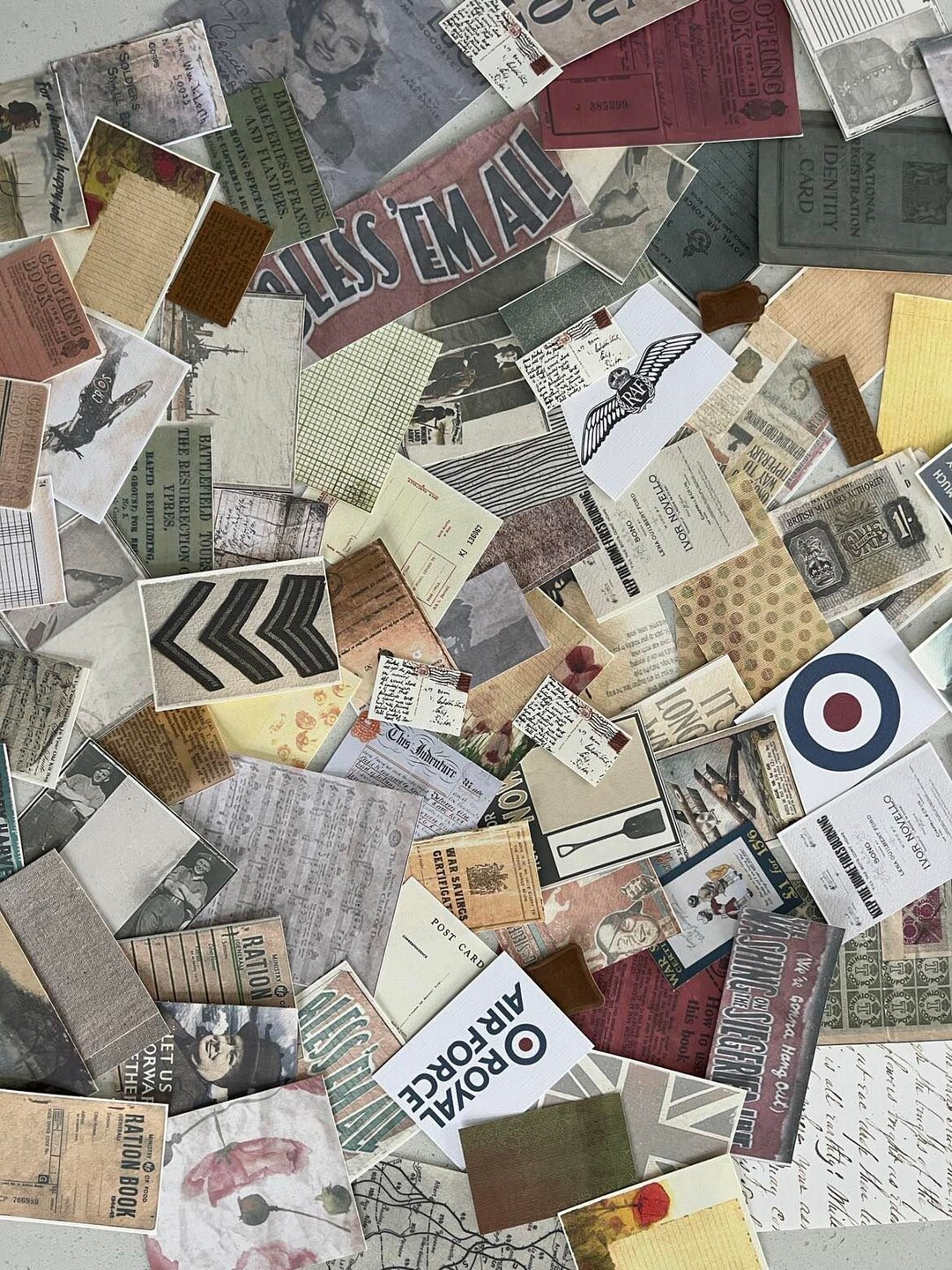 War Journaling Scrapbooking Vintage Ww1 Ww2 Including - Etsy UK