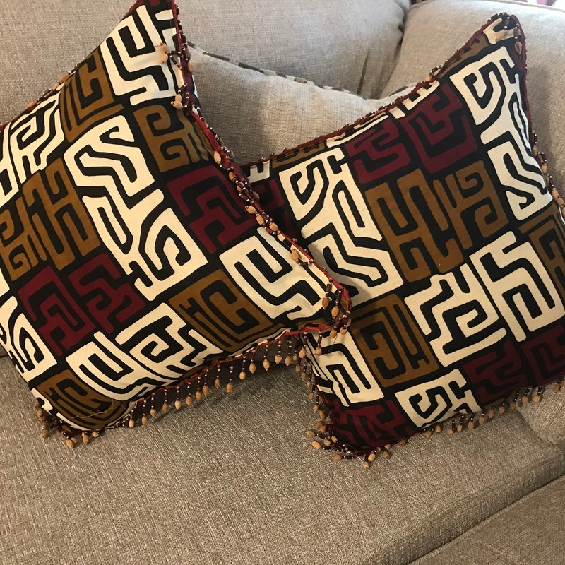 African Print Pillow - Etsy