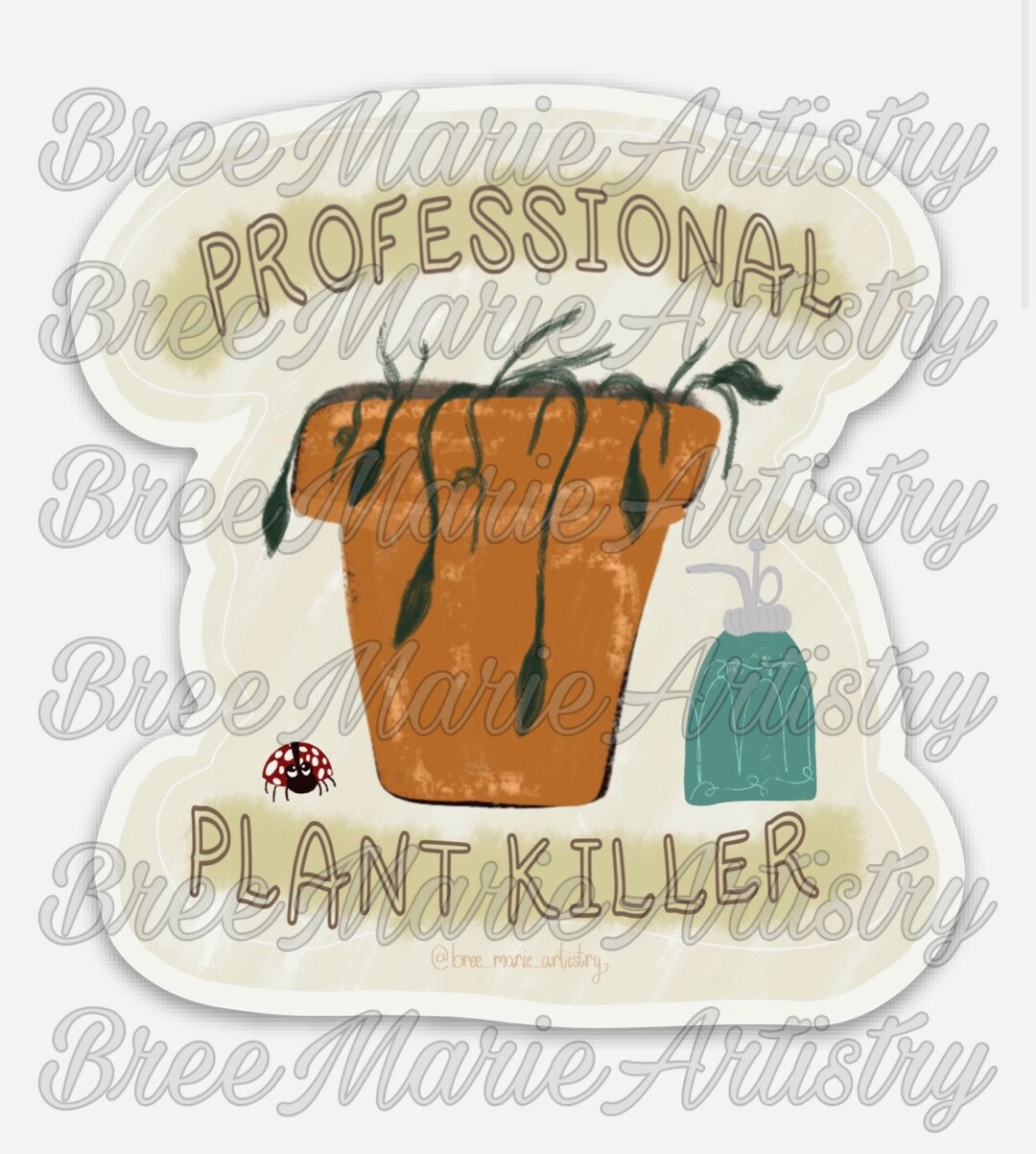 Professional Plant Killer | Sticker | Decal | - Etsy
