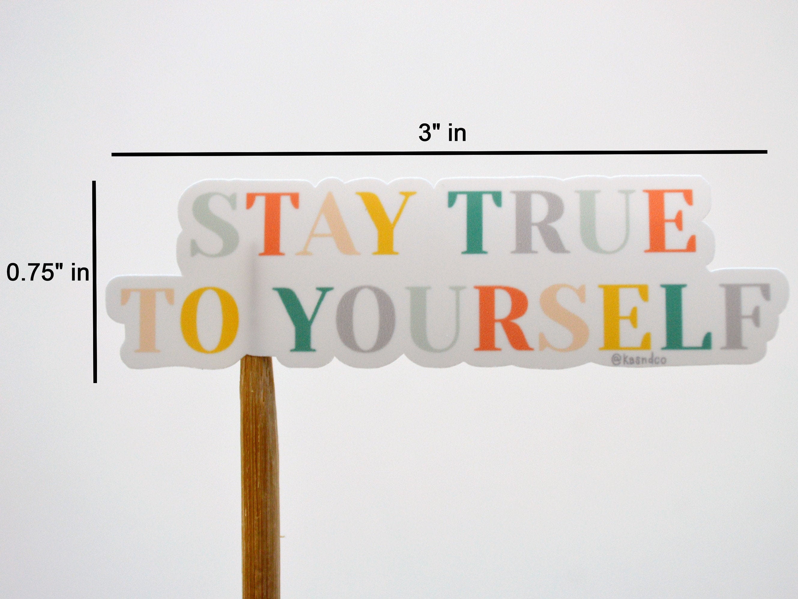 Stay True To Yourself Vinyl Sticker For Water bottle | Etsy