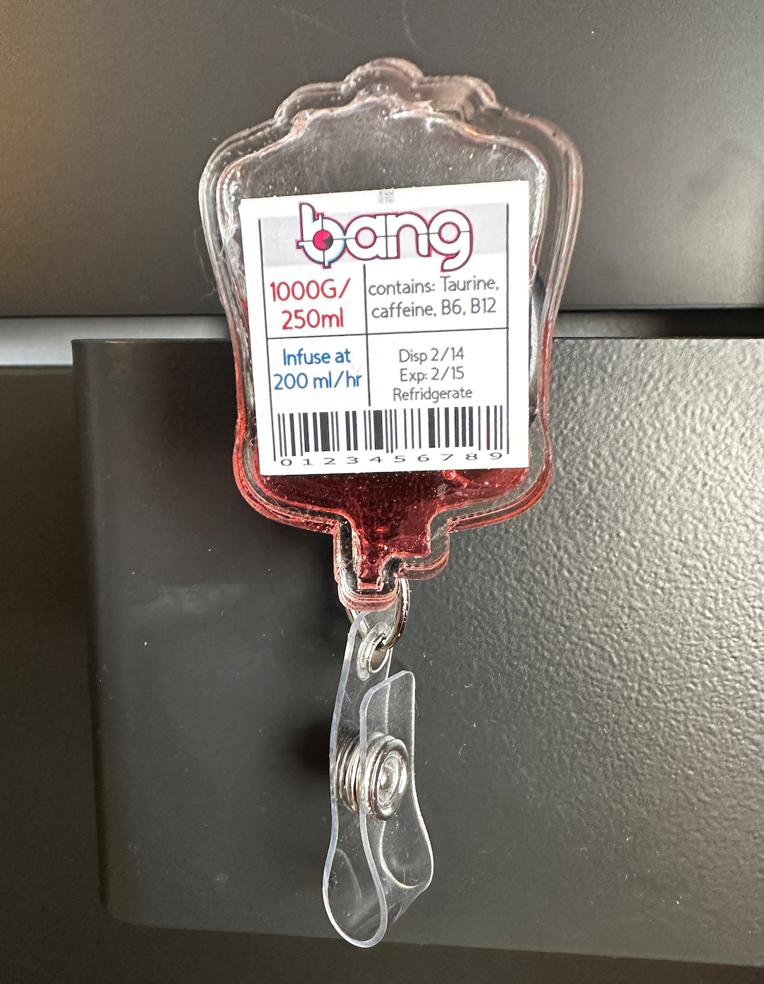 Custom IV Bag Shaker Badge Reel - Etsy