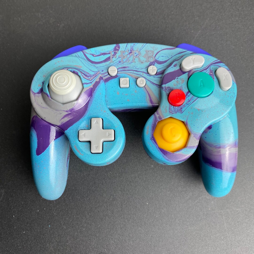 Custom Hydro-dipped Wired Nintendo Switch Gamecube Controller - Etsy
