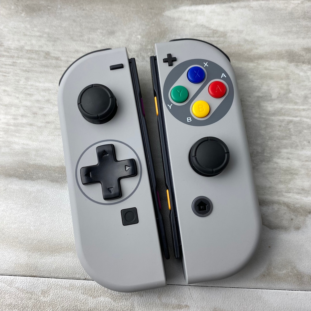 Switch Custom Joy-con Retro SNES Classic EU Patterned Dpad - Etsy