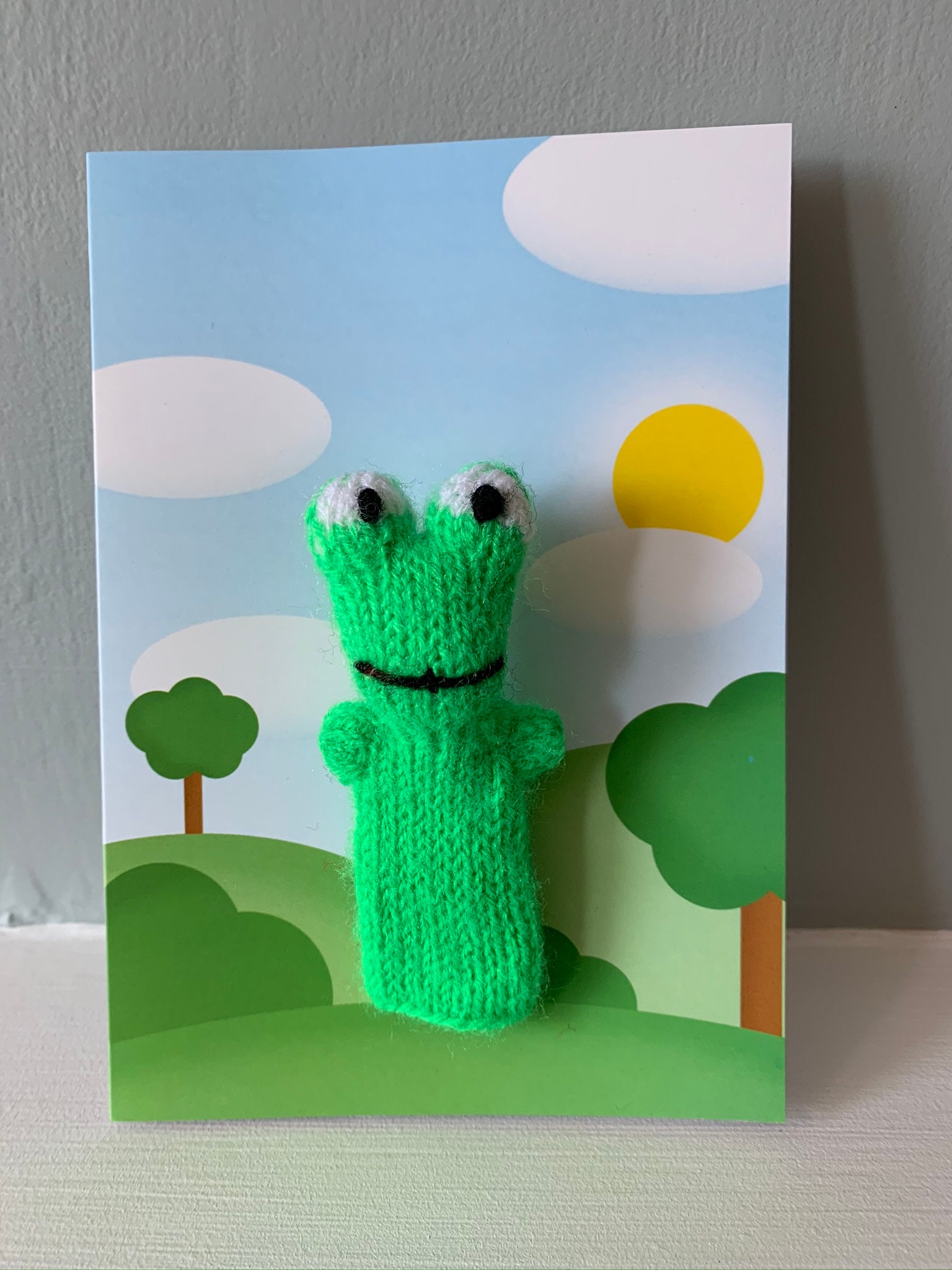 Pack of 5 Finger Puppet Cards, Finger Puppet Cards - Etsy