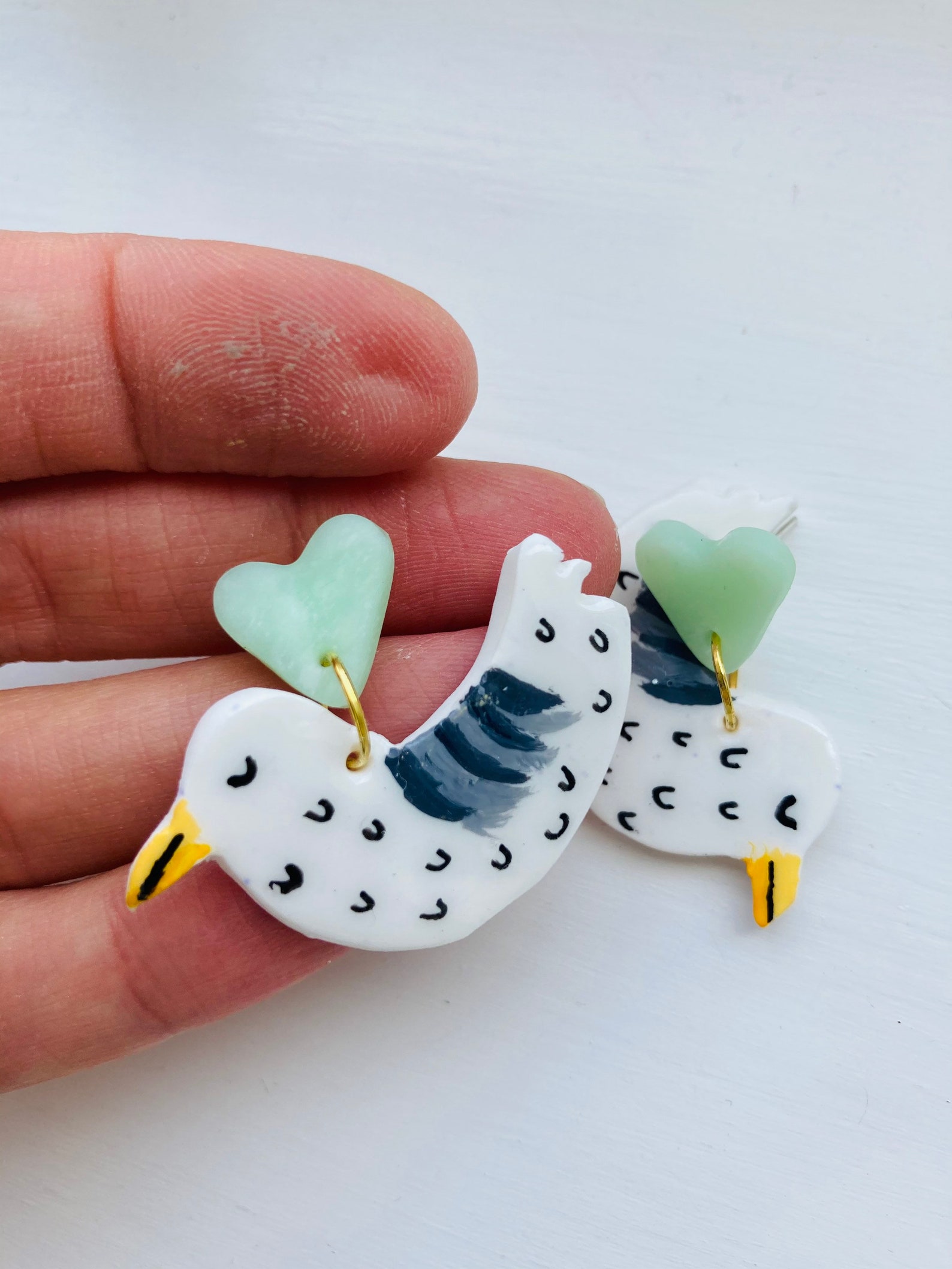 Seagull Earrings// Seaside Earrings// Summer Earrings// Bird Earrings ...