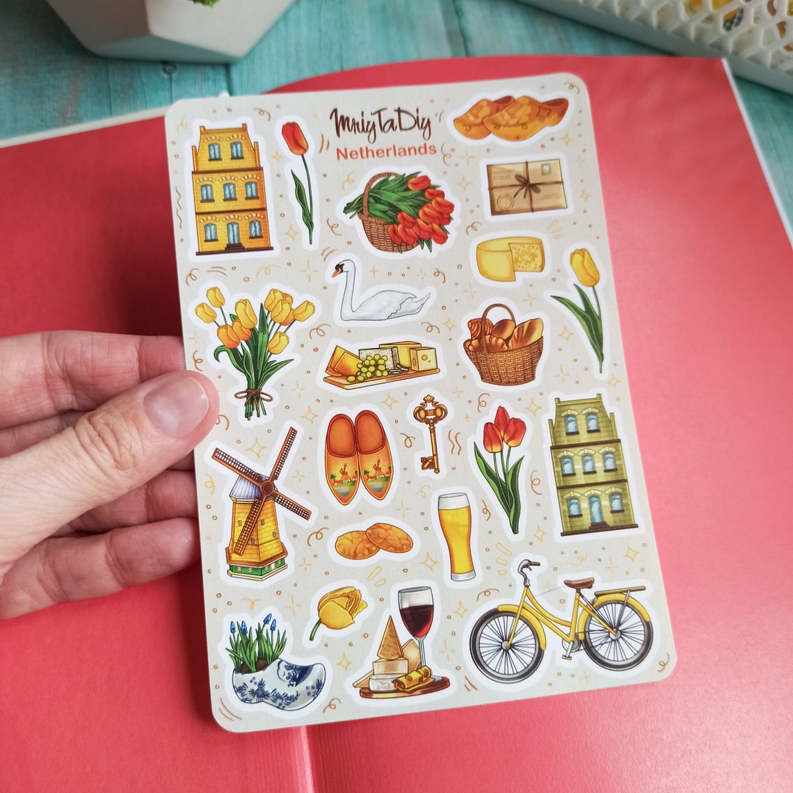 Sticker Sheet Netherlands. Bullet Journal Stickers Planner - Etsy