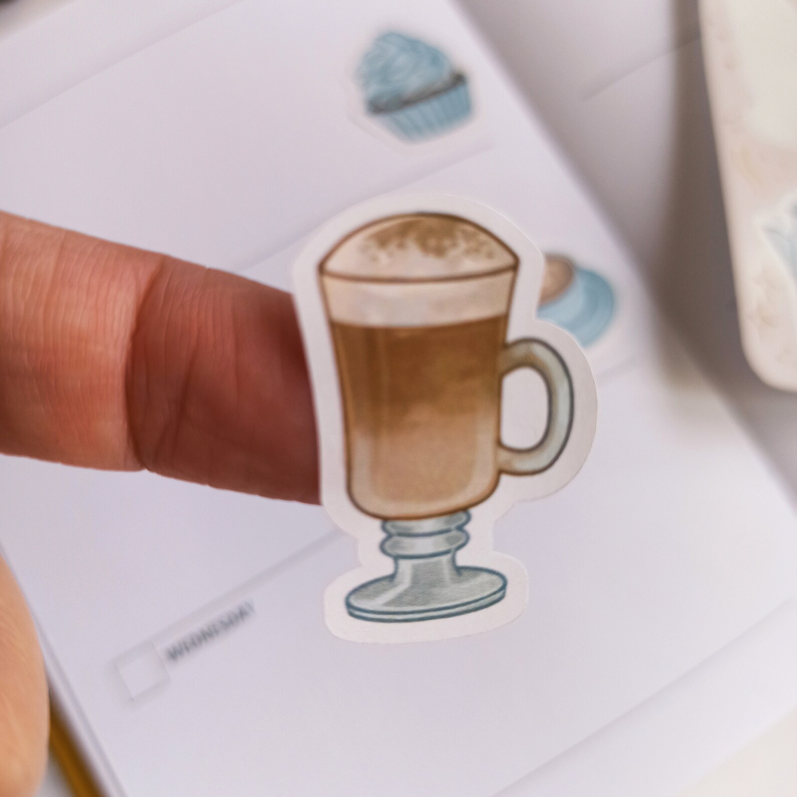 Sticker Sheet Coffee. Bullet Journal Stickers Planner | Etsy