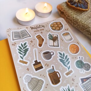 Sticker Sheet Cozy Day. Bullet Journal Stickers, Planner Stickers ...