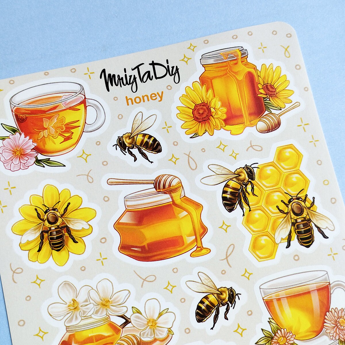 Sticker Sheet Honey. Bullet Journal Stickers, Planner Stickers ...