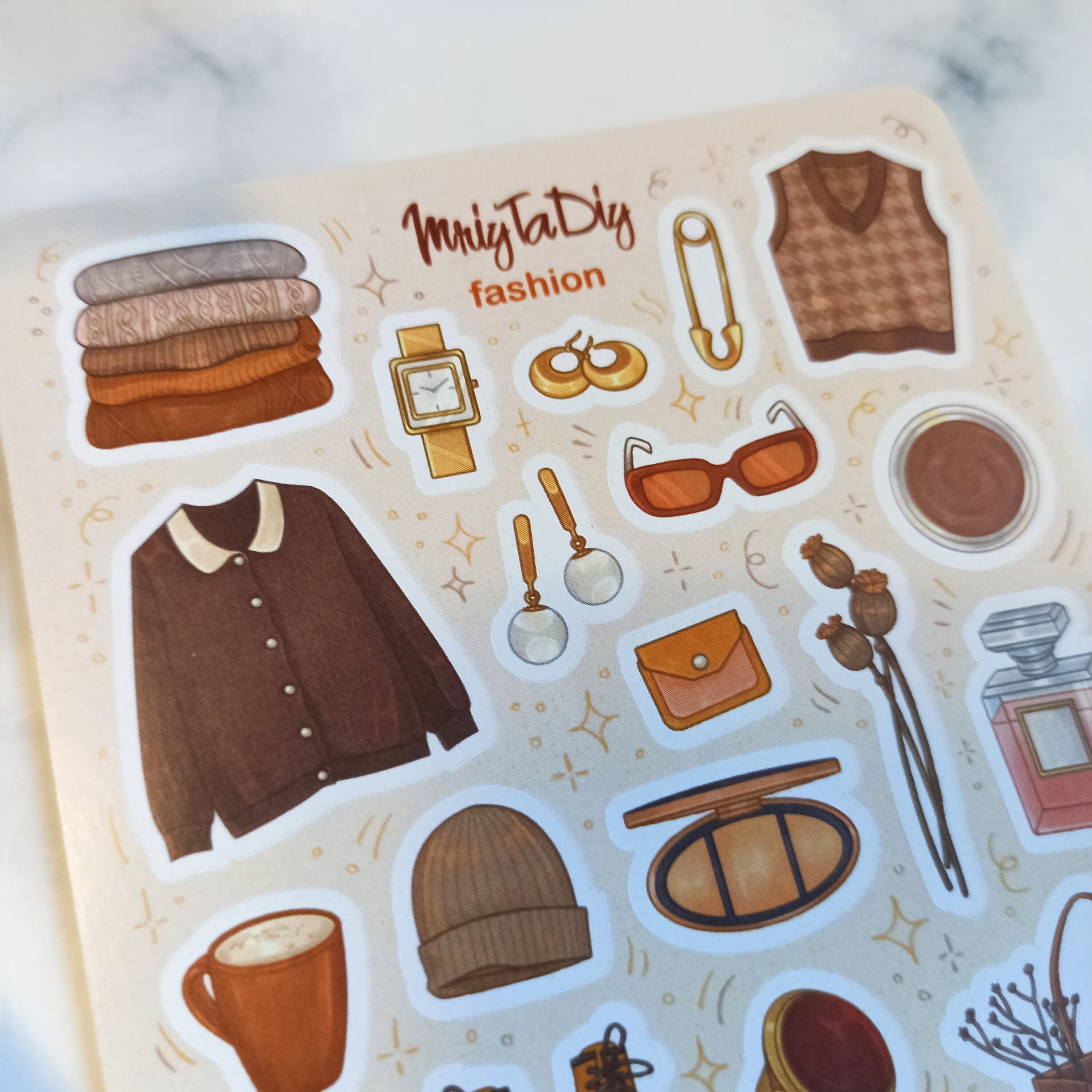Sticker Sheet Fashion. Bullet Journal Stickers, Planner Stickers ...