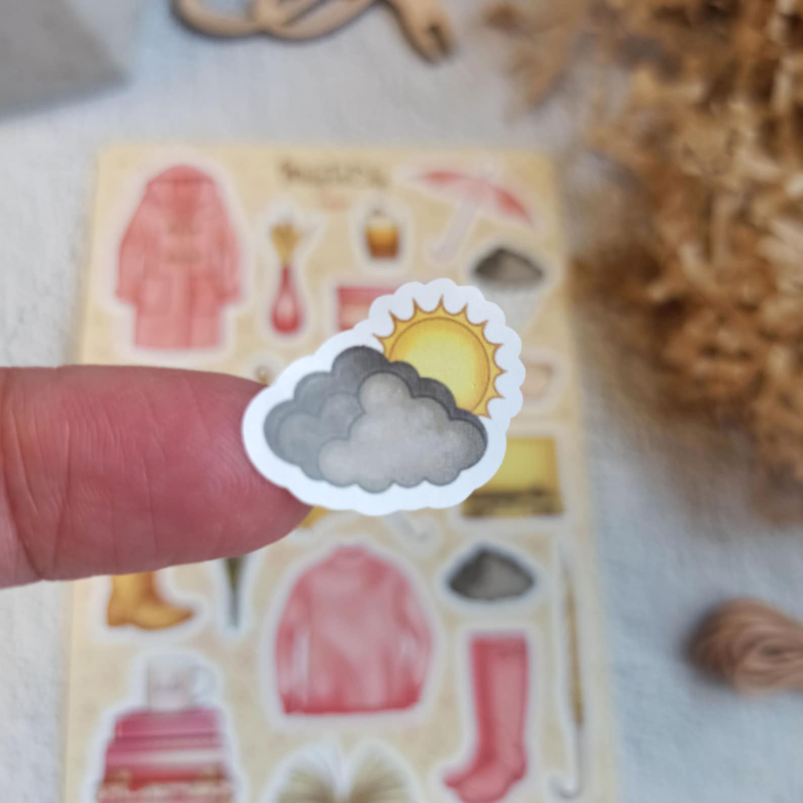 Sticker Sheet Rain. Bullet Journal Stickers Planner - Etsy