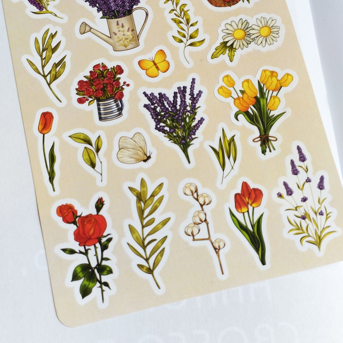 Sticker Sheet Flowers. Bullet Journal Stickers Planner - Etsy