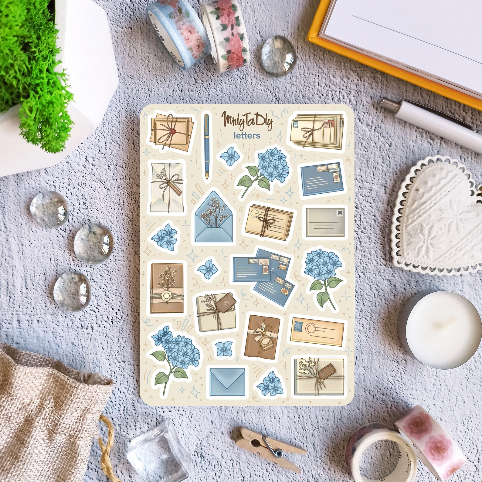 Sticker Sheet – Letters. Bullet Journal Stickers, Planner Stickers ...
