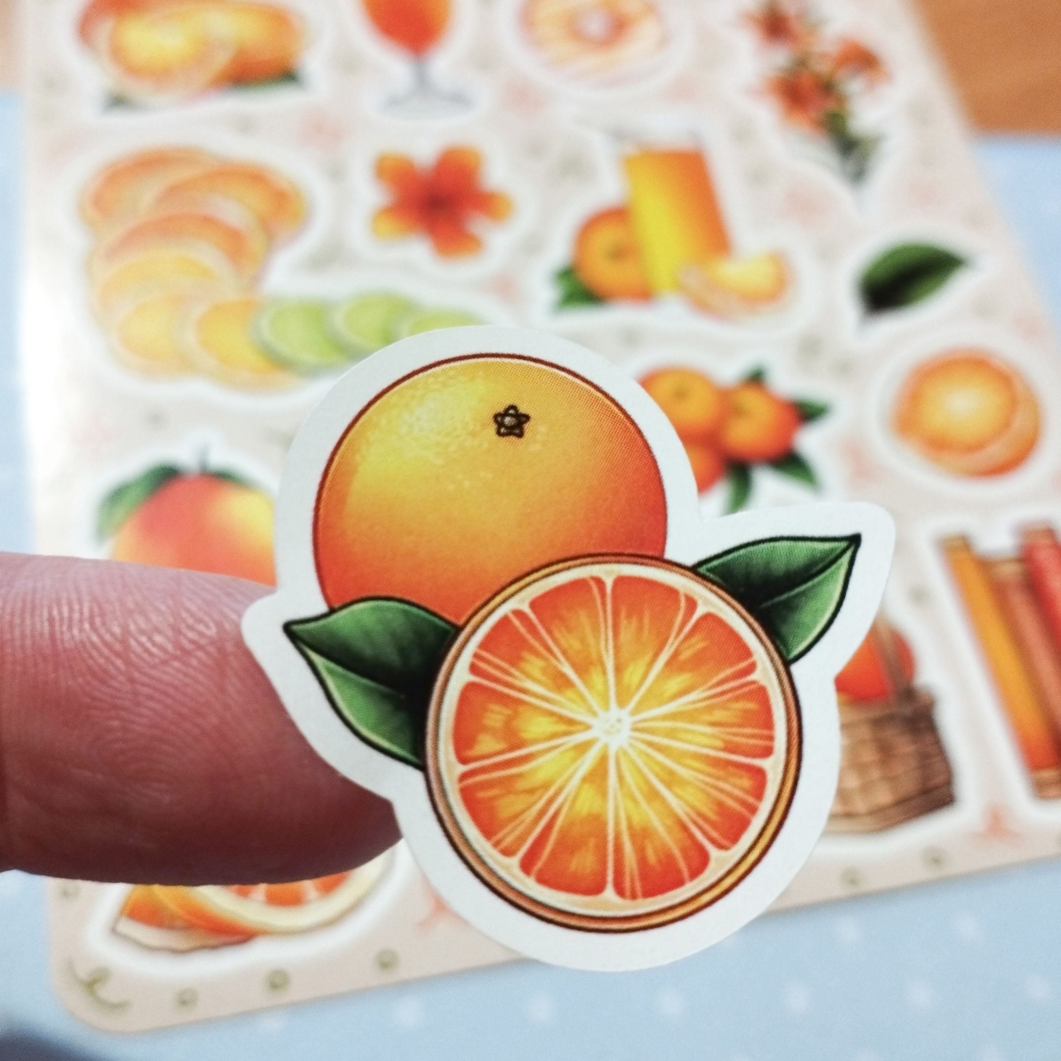 Sticker Sheet – Orange. Bullet Journal Stickers, Planner Stickers ...