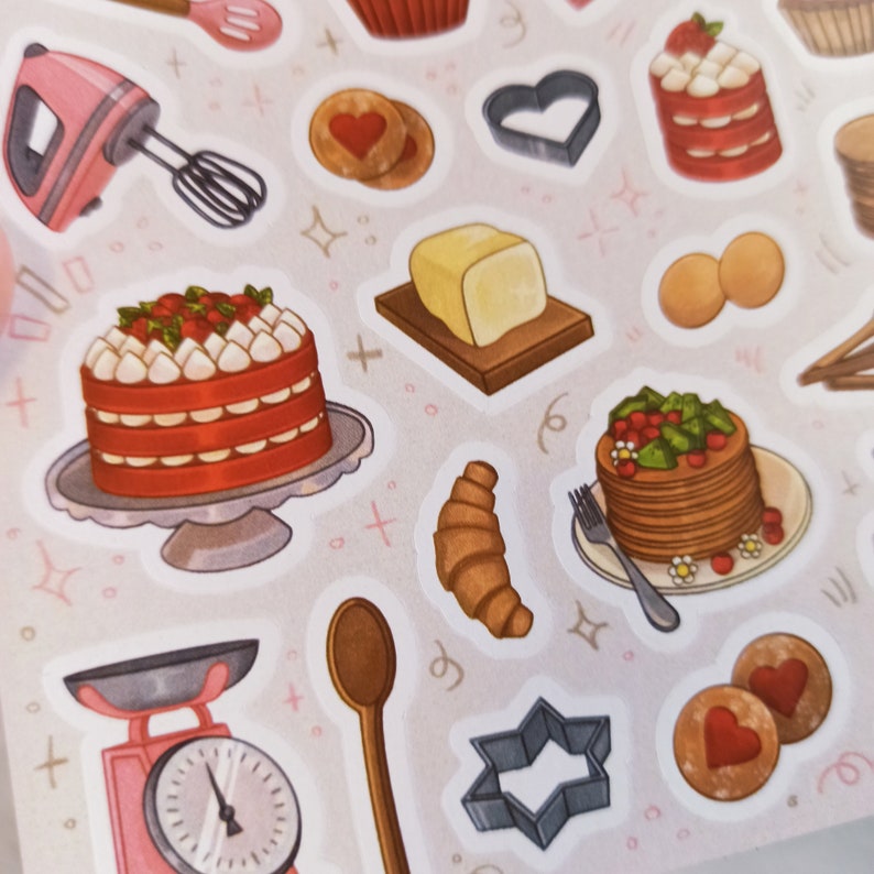 Sticker Sheet Baking. Bullet Journal Stickers Planner - Etsy