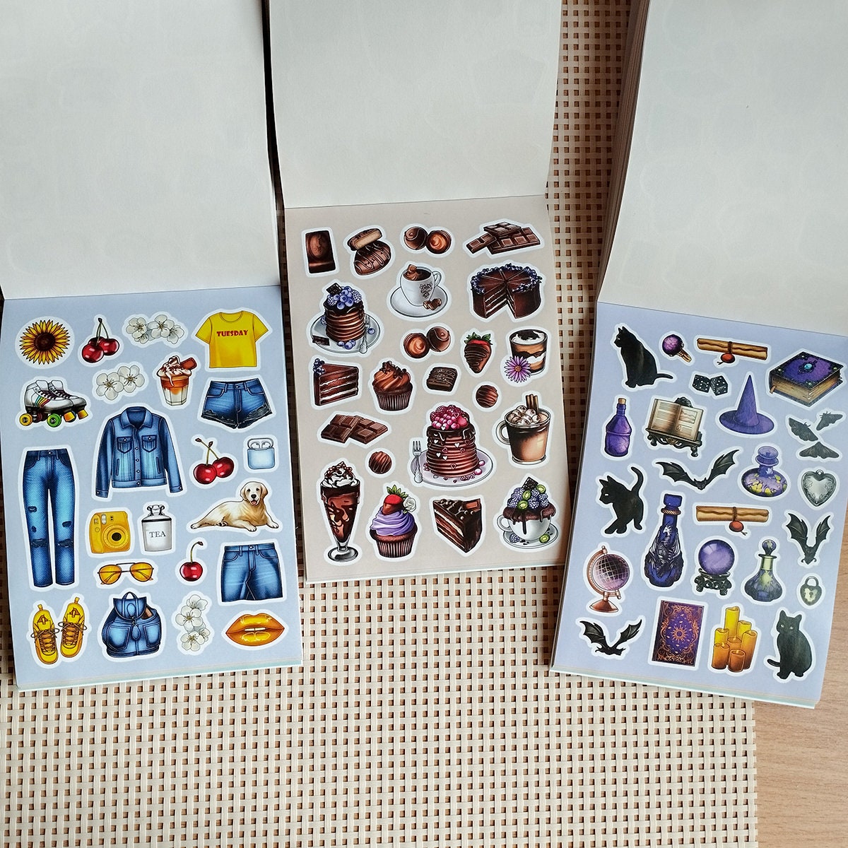 Sticker Book 7, 24 Sticker Sheets, Bullet Journal Stickers, Planner ...