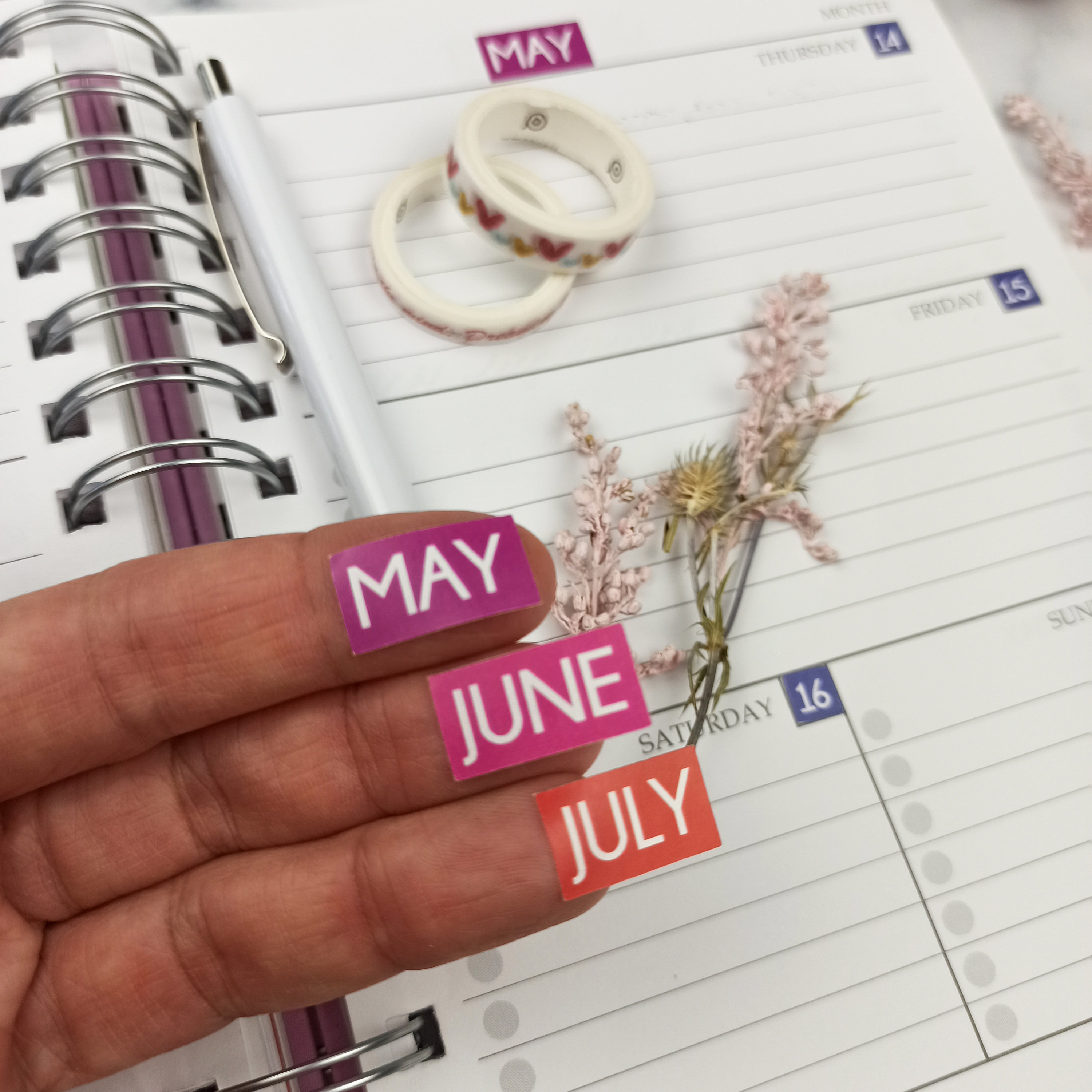 Date Cover Stickers, Month Name Stickers, Dates Sticker Pack, Date ...