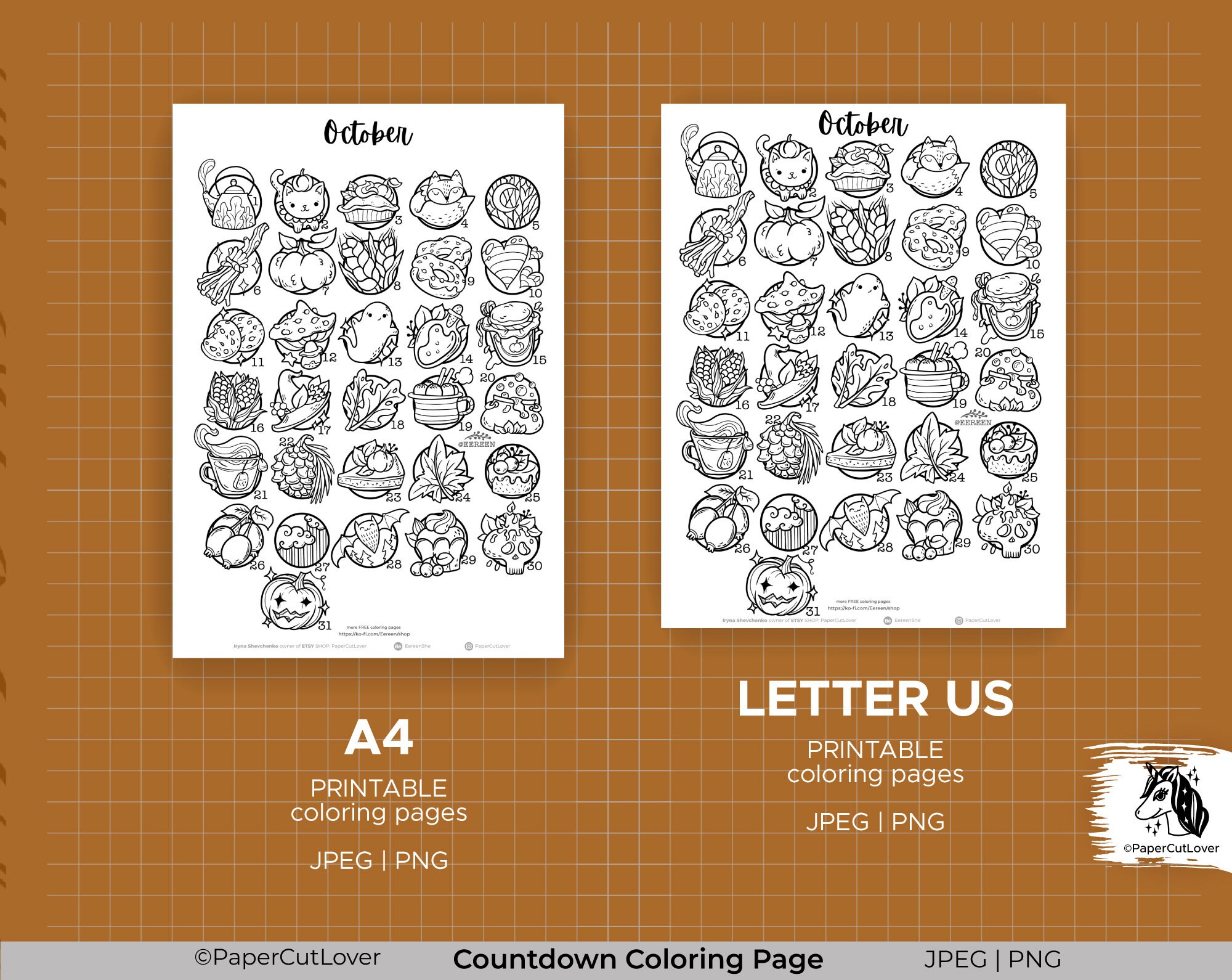 October Countdown Coloring Page | Printable Calendar to Color ...