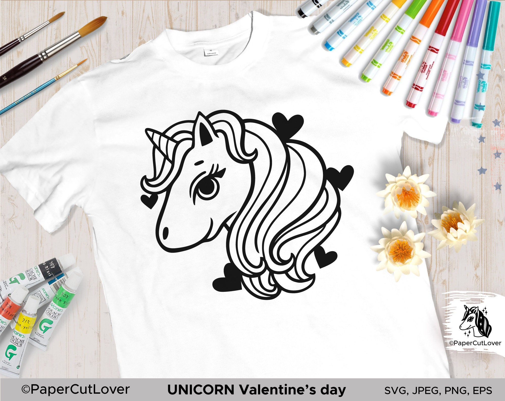 Unicorn Coloring Book SVG Unicorn Face SVG Unicorn Cut File | Etsy