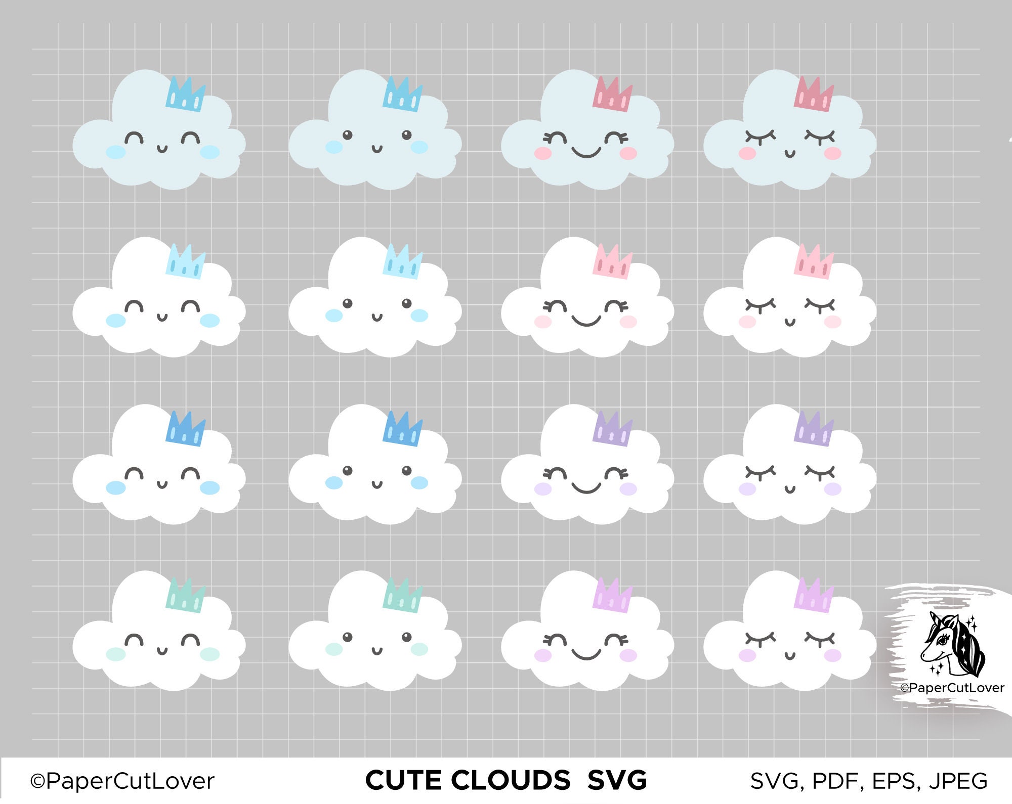 32 Cute Cloud Svg Rainbow PNG Colorful Rain Drops Cloud Mood Svg Baby ...
