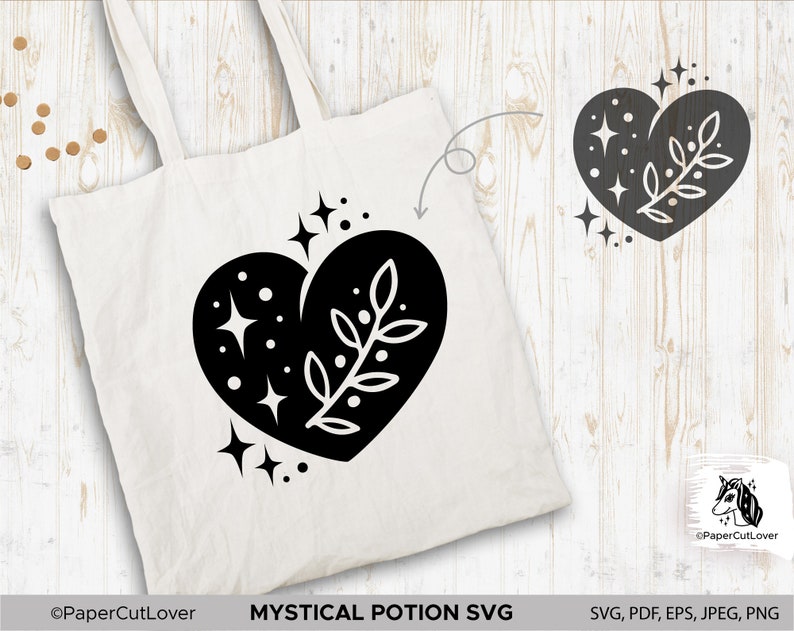 Celestial Moon Svg Mystical Heart Svg Witchy Potion Svg Skull - Etsy
