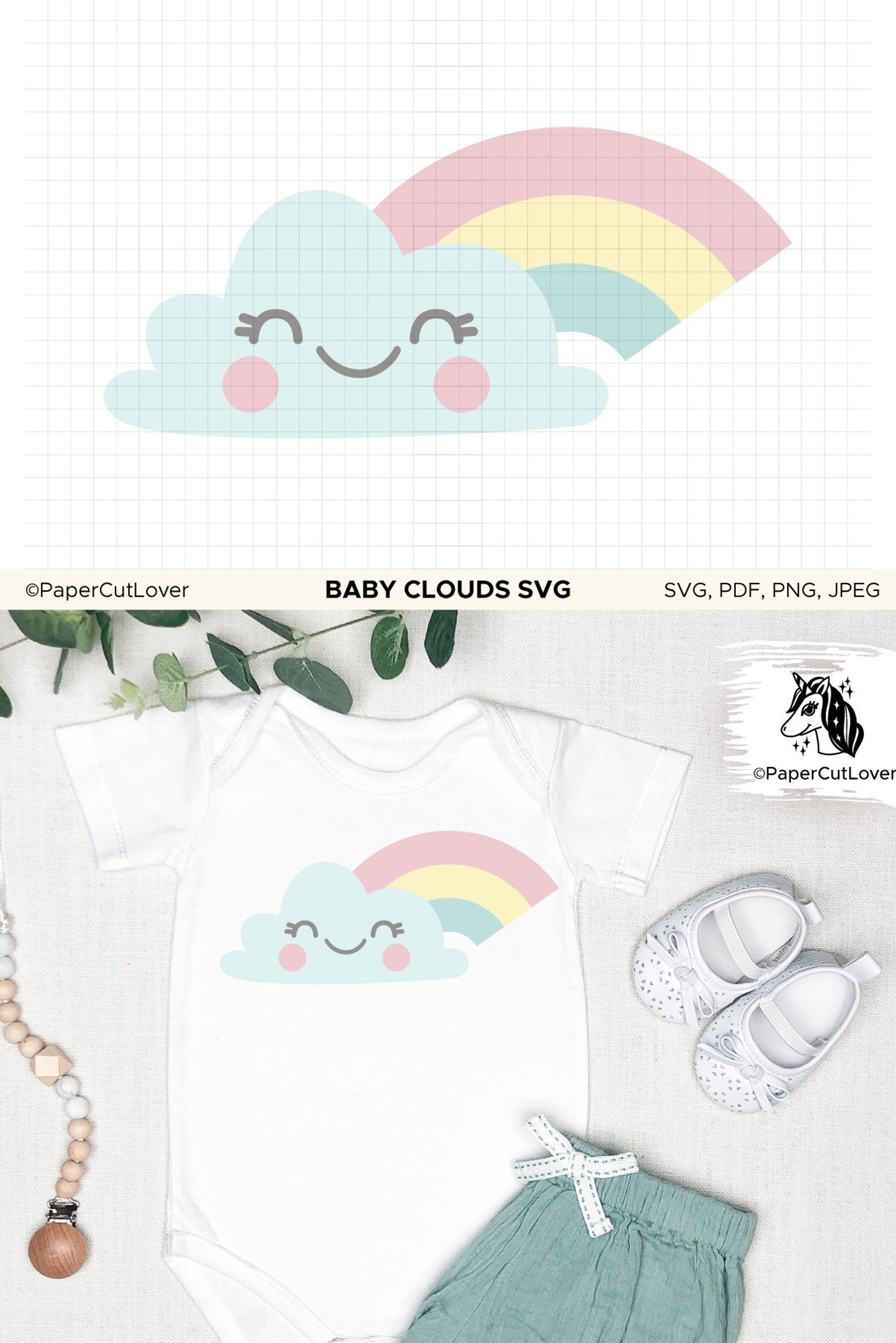 Baby Cloud Moon Svg Baby Star Svg Colorful Rain Drops Svg Baby - Etsy