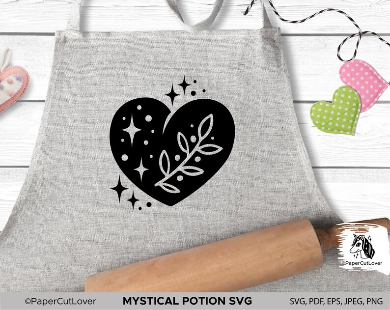 Celestial Svg Bundle Moon Svg Mystical Heart Svg Witchy Potion Svg ...