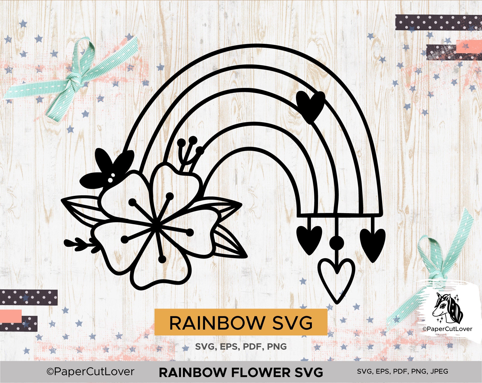 Rainbow Flower Svg Digital Rainbow Stamp Scrap Cut File Etsy Uk