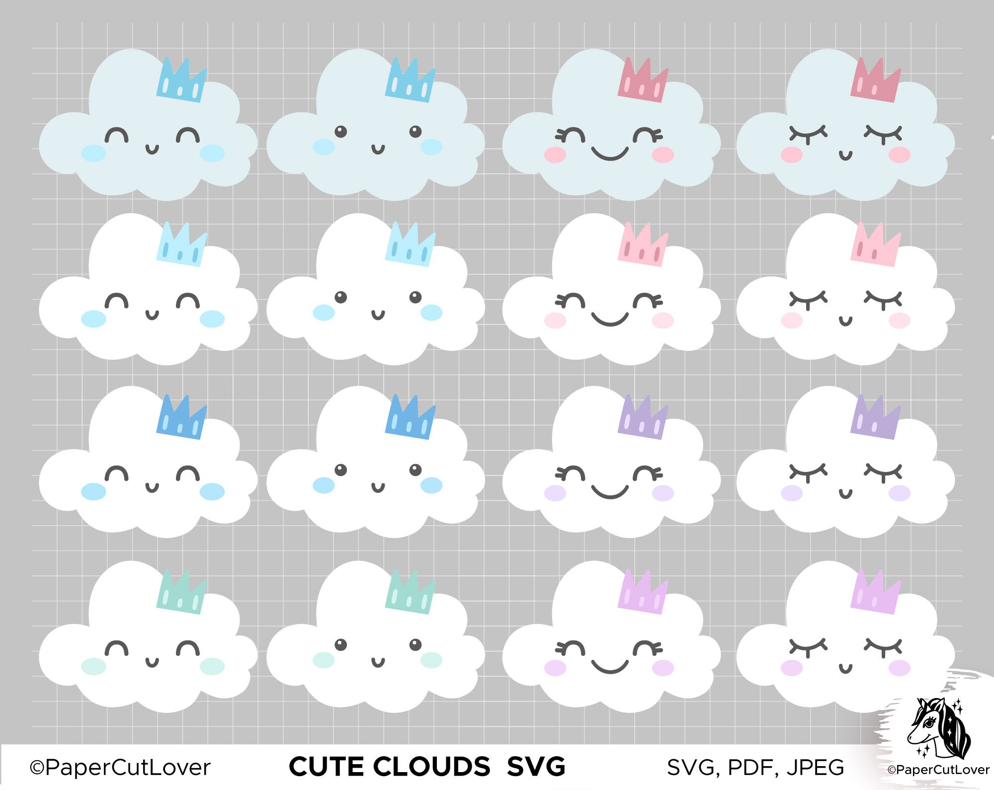 32 Cute Cloud Svg Rainbow PNG Colorful Rain Drops Cloud Mood Svg Baby ...