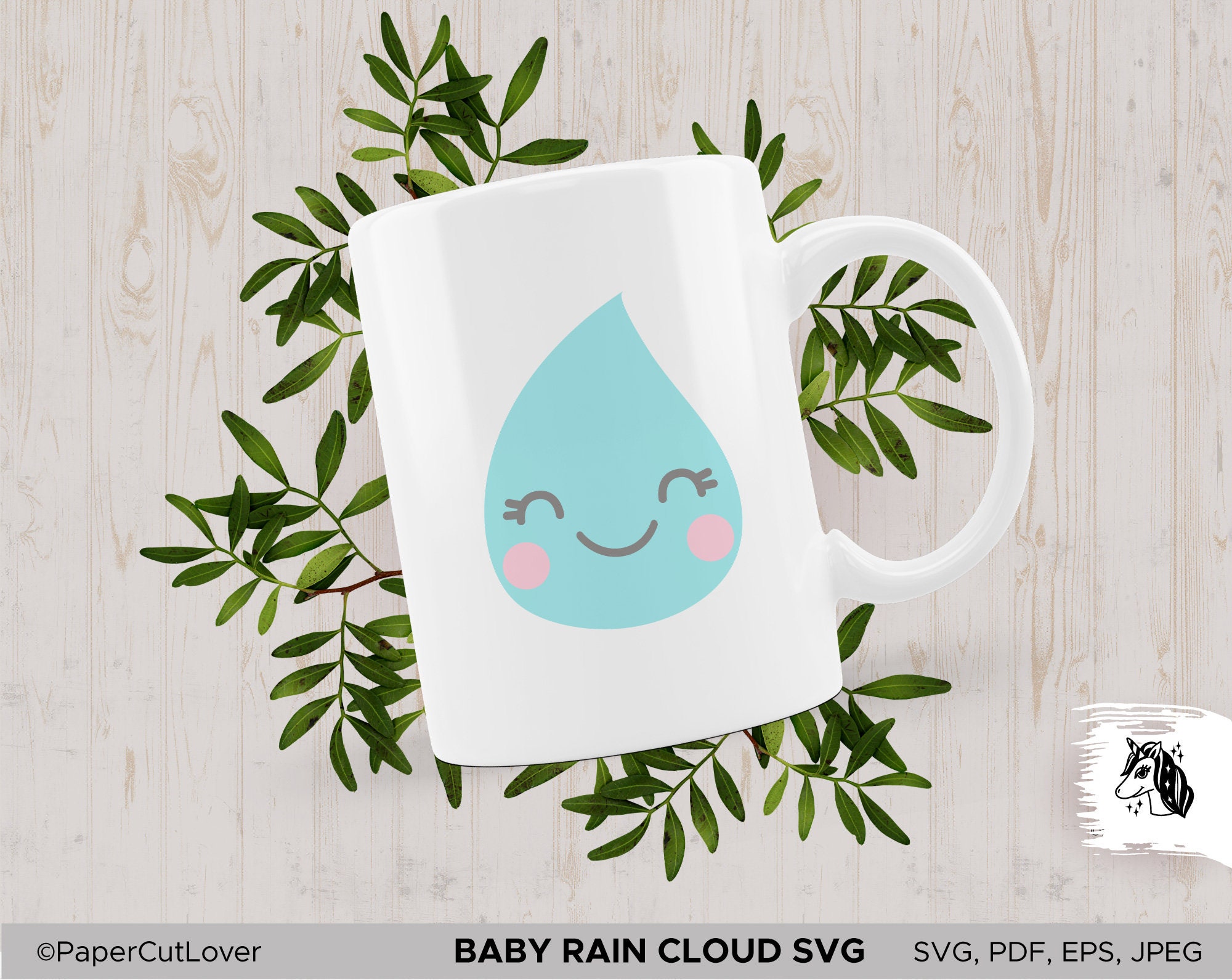 Baby Rain Cloud Svg Colorful Rain Drops Svg Rainbow Svg Baby - Etsy