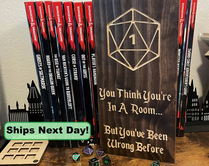RPG Wall Art Natural 1 Dungeons and Dragons FREE SHIPPING Geek Art ...