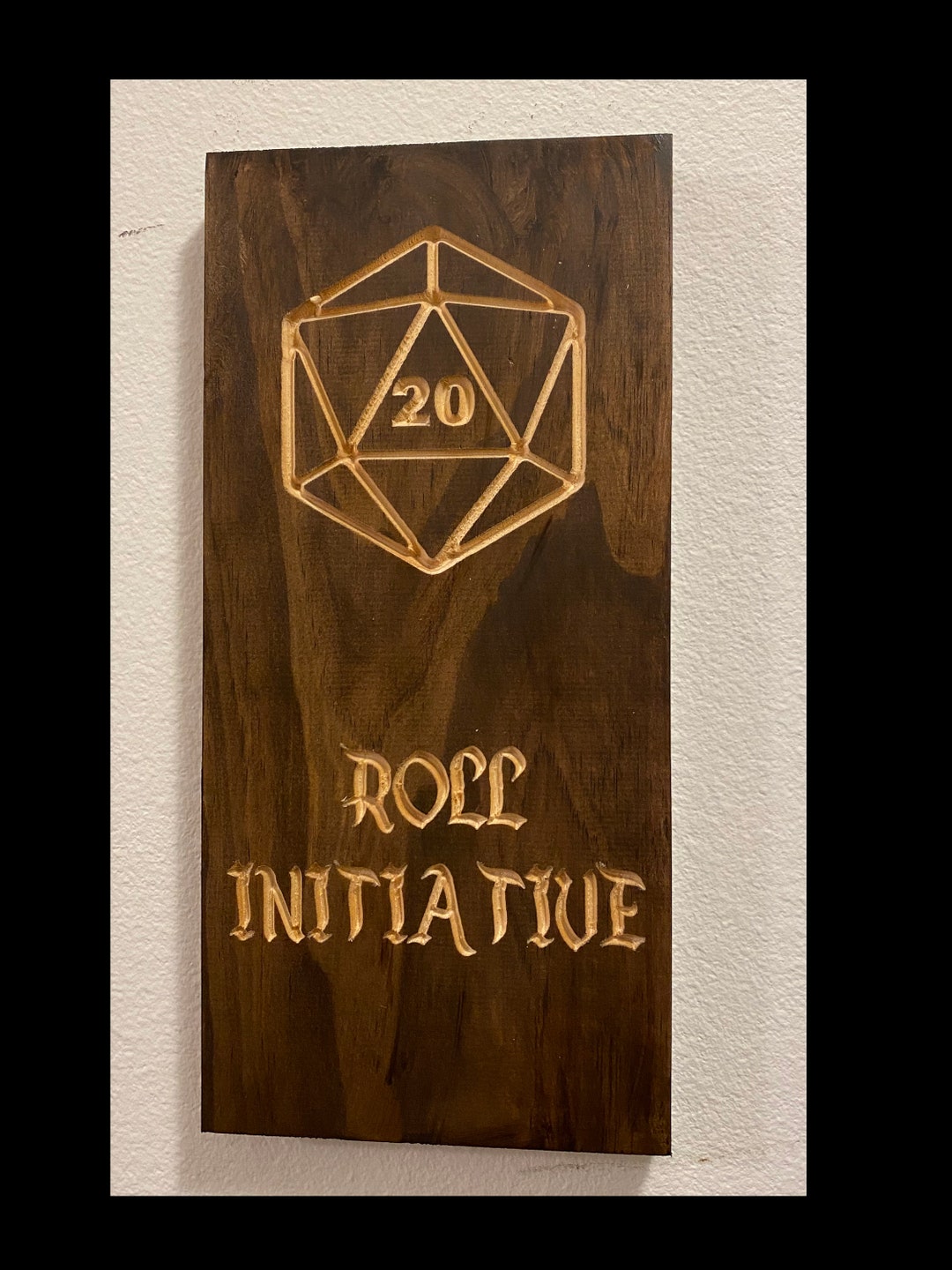 RPG Wall Art Natural 20 Roll Initiative Dungeons and - Etsy