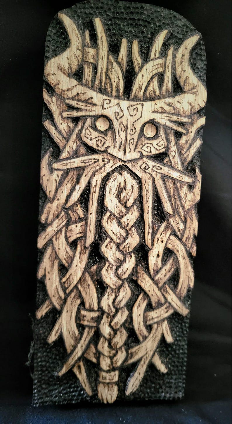 Ymir Frost Giant God Post Runes Knotwork Celtic Style Viking Art Norse ...