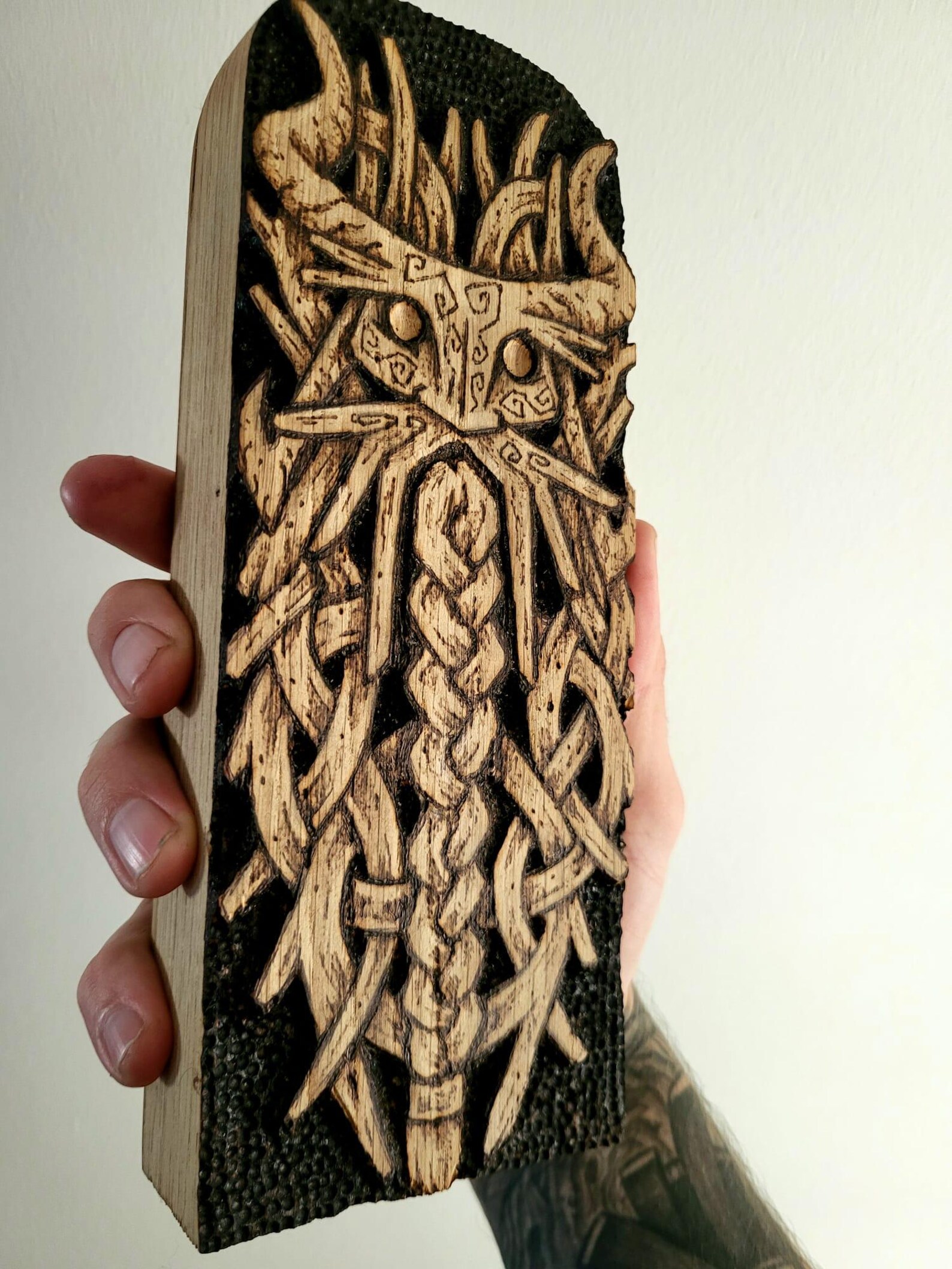 Ymir Frost Giant God Post Runes Knotwork Celtic Style Viking Art Norse ...